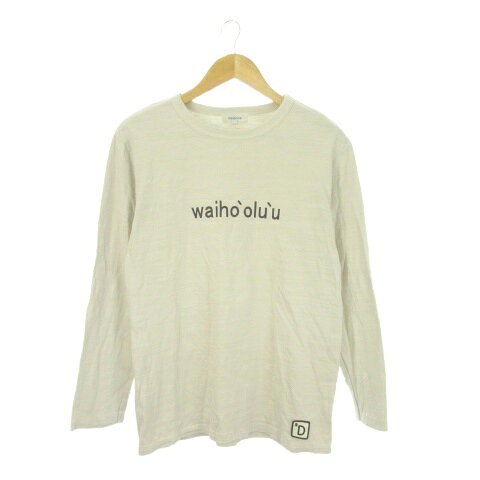 【中古】アーバンリサーチ ドアーズ URBAN RESEARCH DOORS melelana Tシャツ M グレージュ 文字プリント 長袖 /CK4 ■ECA006 メンズ 【ベクトル 古着】 260617ブランドアーバンリサーチ ドアー...