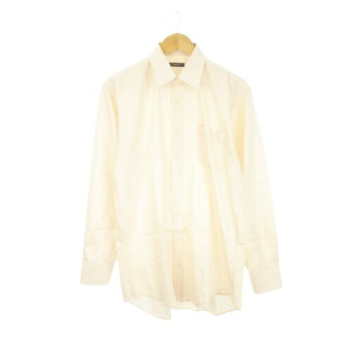 【中古】バーバリー ロンドン BURBERRY LONDON ワイシャツ Yシャツ CUSTOM MADE ペールオレンジ 無地 長袖 /CK1 ■ECC006 メンズ 【ベクトル 古着】 260701ブランドバーバリー ロンドン BURB...