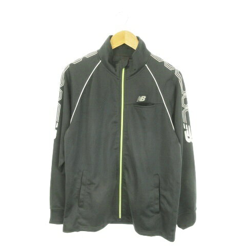 【中古】ニューバランス NEW BALANCE トラックジャケット ジャージ スポーツウエア L グレー フルジップ 長袖 スタンドカラー ロゴ プリント /MN24 ■ECB006 メンズ 【ベクトル 古着】 260630ブランドニューバ...