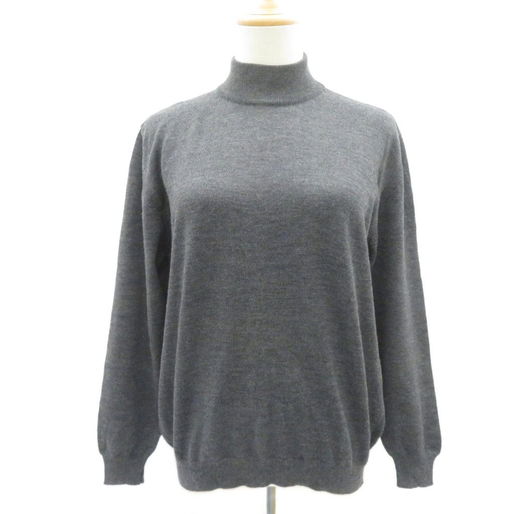 【中古】フェランテ Ferrante ニット セーター ダークグレー ハイネック 長袖 無地 /YS30 ■ECB006 レディース 【ベクトル 古着】 260714表記サイズサイズなし（実寸サイズをご確認下さい）実寸サイズ肩幅：40cm　...