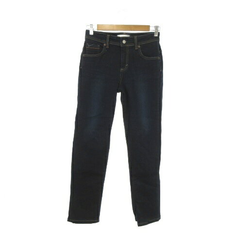 【中古】エドウィン EDWIN INTERNATIONAL BASIC デニム ジーンズ 28 紺 ネイビー インディゴ /AO38 ■ECB006 レディース 【ベクトル 古着】 260629ブランドエドウィン EDWIN表記サイズ28実...