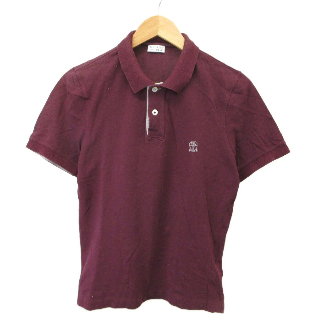 【中古】ブルネロクチネリ BRUNELLO CUCINELLI 鹿の子ポロシャツ XS ボルドー 半袖 DD92881 /RY ■GY62 メンズ 【ベクトル 古着】 260706ブランドブルネロクチネリ BRUNELLO CUCINELL...