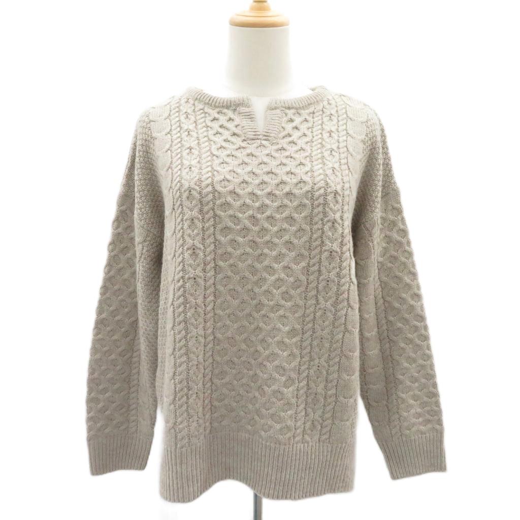 【中古】クラフトスタンダードブティック CRAFT STANDARD BOUTIQUE ケーブルニット セーター M ベージュ 長袖 /SY33 ■GY70 レディース 【ベクトル 古着】 260710表記サイズM実寸サイズ肩幅：57cm　...