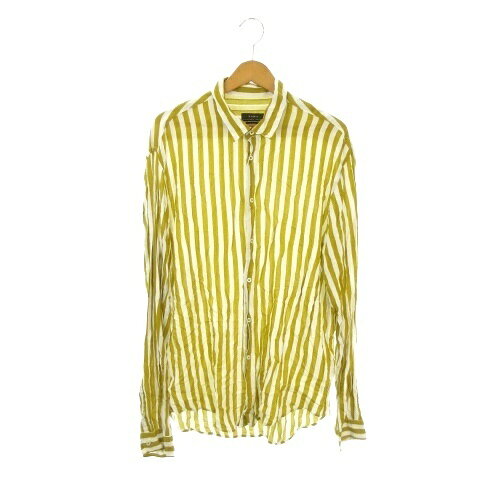 【中古】ザラ ZARA シャツ XL 緑 グリーン ストライプ柄 長袖 /AO30 ■ECA007 メンズ 【ベクトル 古着】 260716ブランドザラ ZARA表記サイズXL SLIM FIT実寸サイズ肩幅：51cm　身幅：55cm　着丈...