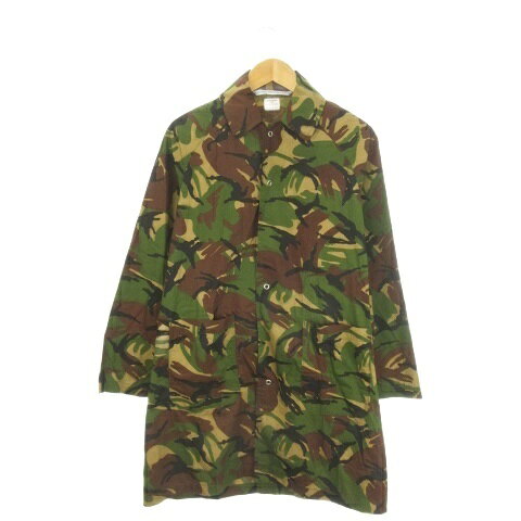 【中古】ネセサリー オア アンネセサリー NECESSARY OR UNNECESSARY ショップ コート 1 緑 カーキ 茶 ブラウン DPMカモ 迷彩柄 長袖 /CK19 ■GY70 メンズ 【ベクトル 古着】 260723表記サイズ...
