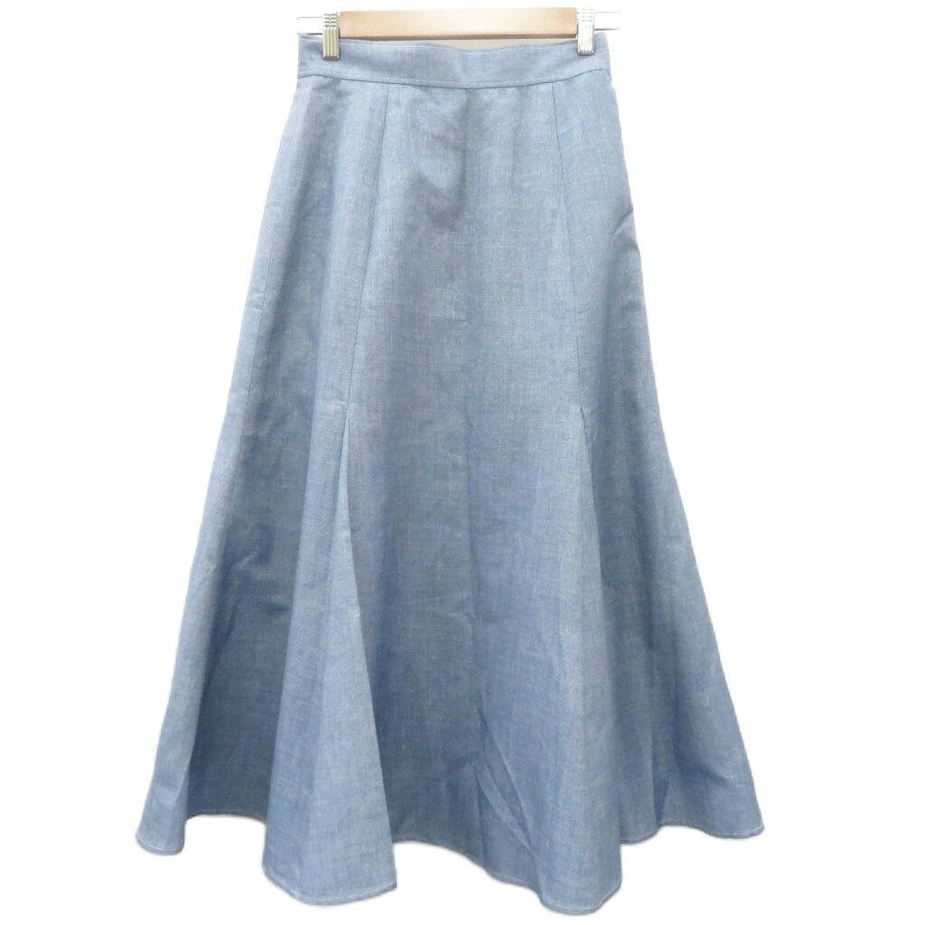 【中古】ビアッジョブルー Viaggio Blu フレアスカート ロング丈 マキシ丈 2 M ブルー /SY11 ■GY70 レディース 【ベクトル 古着】 260715ブランドビアッジョブルー Viaggio Blu表記サイズ2（日本サイ...