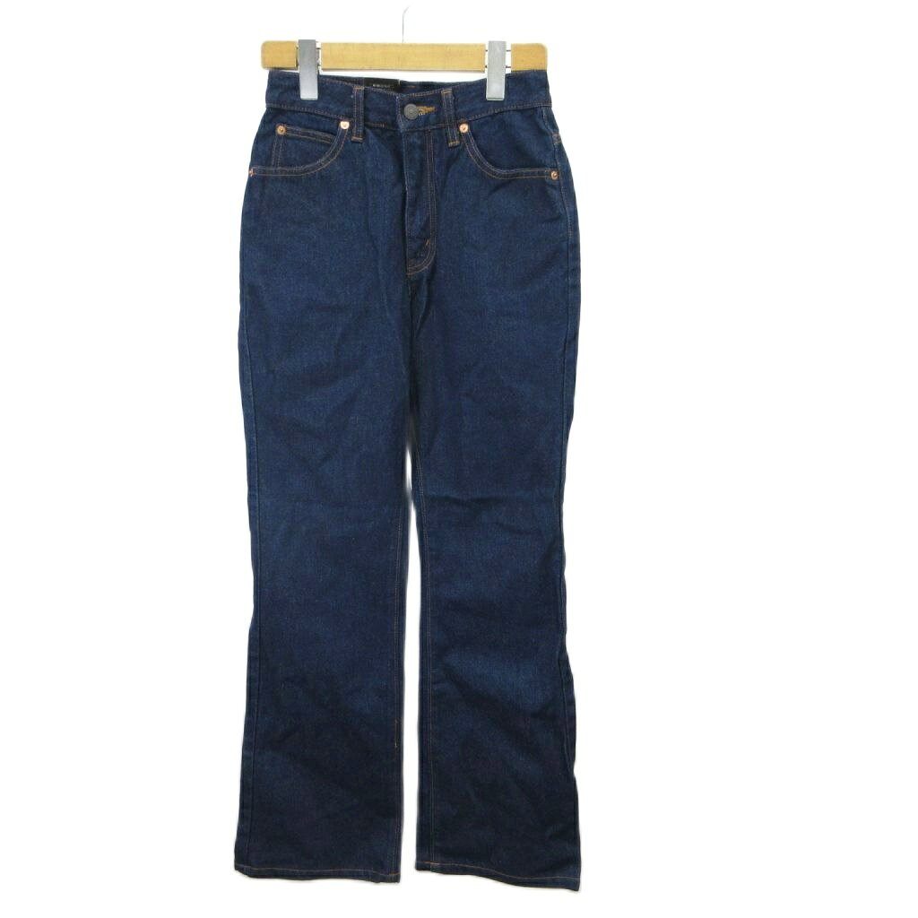 【中古】未使用品 ピュアジーンズ PURE JEAN デニムパンツ ジーンズ フレア ブーツカット 28-4 インディゴ 紺 ネイビー /XZ ■ECA007 レディース 【ベクトル 古着】 260712表記サイズ28-4実寸サイズウエスト...