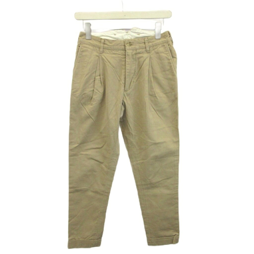 【中古】エンジニアードガーメンツ Engineered Garments テーパードチノパンツ ボトムス 0 ベージュ プリーツ 無地 長ズボン /YU ■GY70 レディース 【ベクトル 古着】 260716ブランドエンジニアードガーメン...