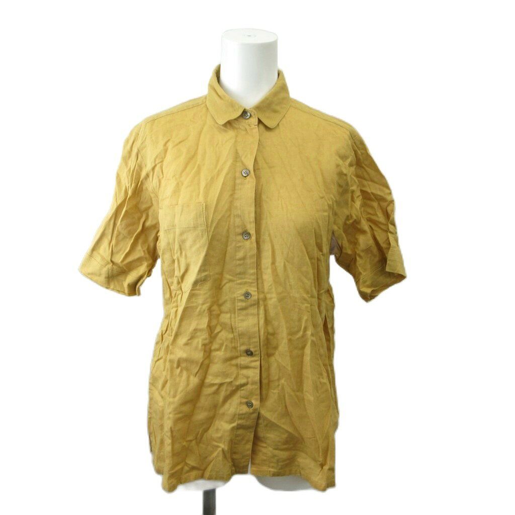【中古】クリスチャンオジャール CHRISTIAN AUJARD カットソー Free 黄 イエロー 無地 ラウンドカラー 半袖 /RN ■ECC007 レディース 【ベクトル 古着】 260724ブランドクリスチャンオジャール CHRIS...