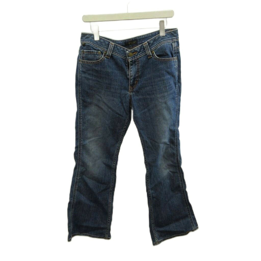 【中古】ボブソン BOBSON ハッピーフェイス HAPPY FACE デニムパンツ ジーンズ 34 インディゴ フレア 無地 /SH ■ECB007 レディース 【ベクトル 古着】 260730ブランドボブソン BOBSON表記サイズ76...