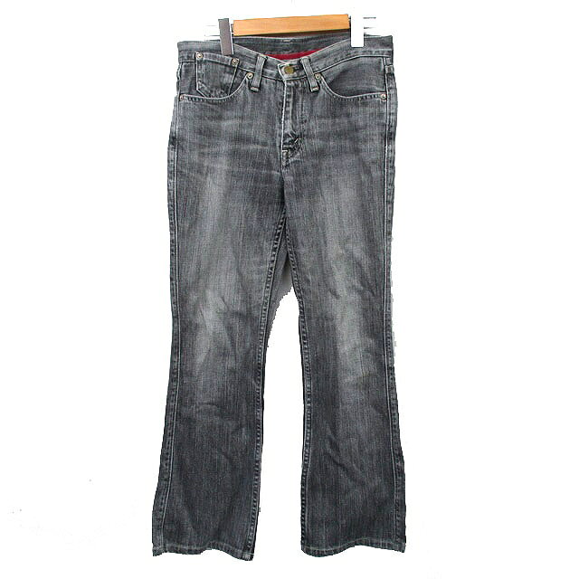 【中古】リーバイス レッドループ LEVI'S redloop フレア デニム ジーンズ ウォッシュ加工 30 グレー 灰 /KT34 ■GY75 レディース 【ベクトル 古着】 260805ブランドリーバイス レッドループ LEVI'S ...
