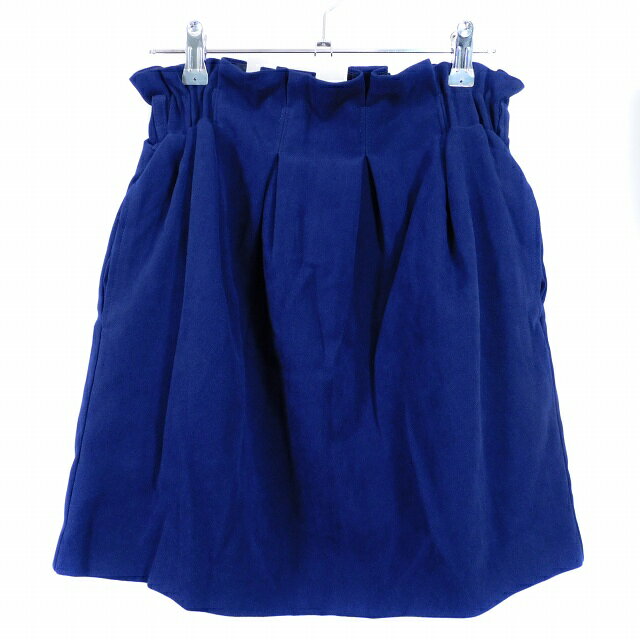 【中古】ヘザー Heather フレアスカート ミニ タック バックファスナー 無地 F 青 ブルー ボトムス /T2 レディース 【ベクトル 古着】 250821ブランドヘザー Heather表記サイズFree実寸サイズウエスト：64~c...