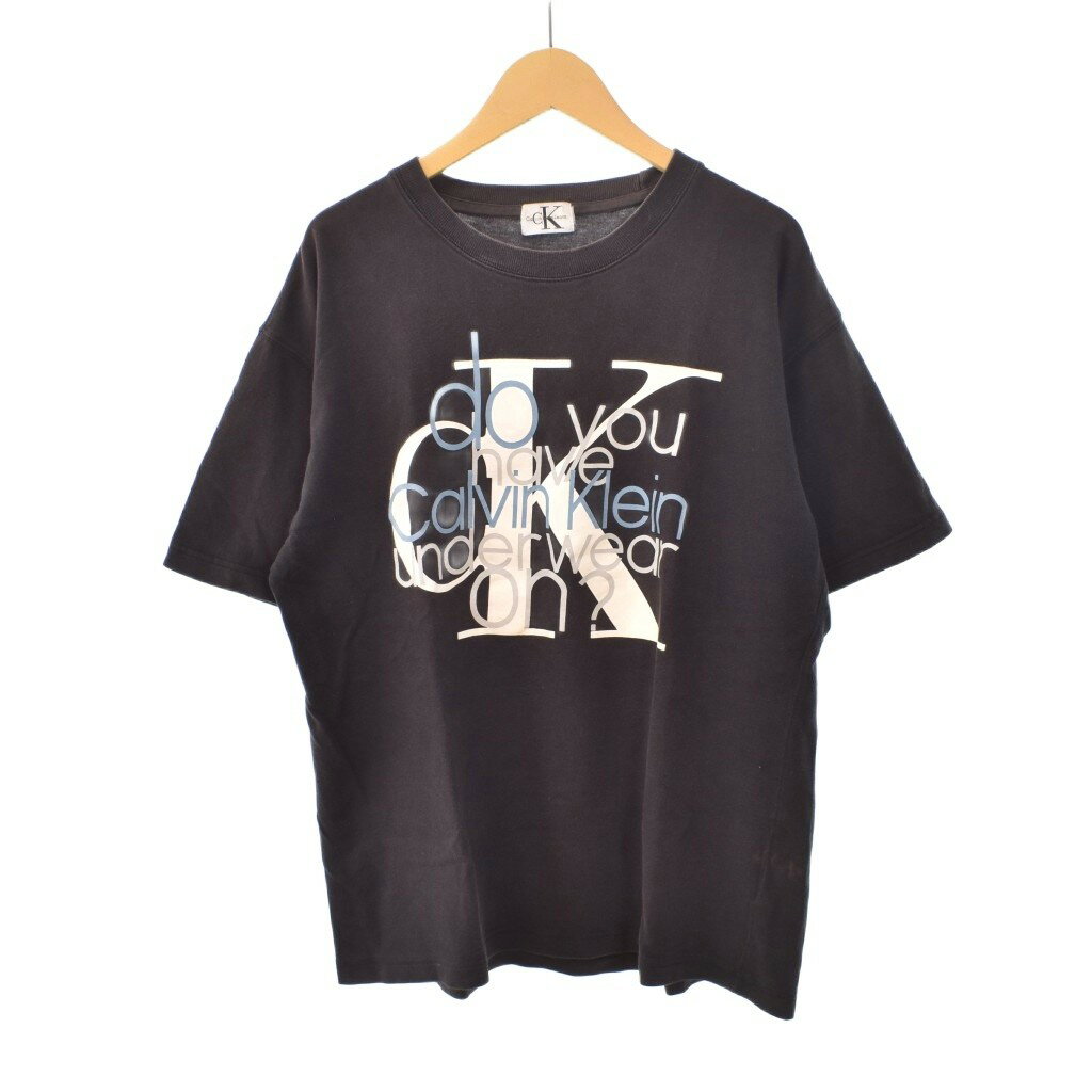 【中古】カルバンクラインジーンズ Calvin Klein Jeans Tシャツ カットソー 半袖 ロゴ 黒 ブラック メンズ 【ベクトル 古着】 260202ブランドカルバンクラインジーンズ Calvin Klein Jeans表記サイズ...