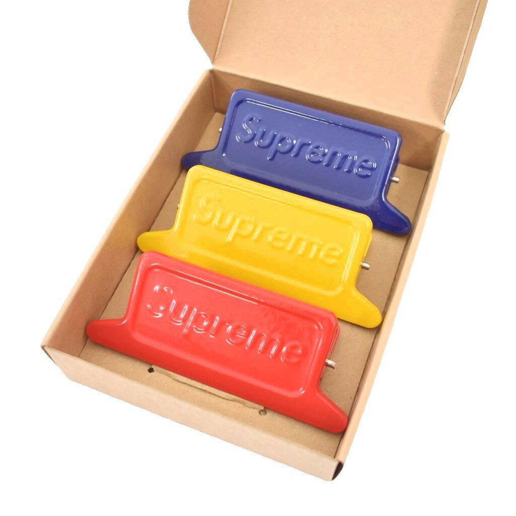 【中古】シュプリーム SUPREME 23SS Dulton Small Clips クリップ 3個セット 赤 レッド 黄 イエロー 青 ブルー メンズ 【ベクトル 古着】 260606ブランドシュプリーム SUPREME表記サイズサイズな...