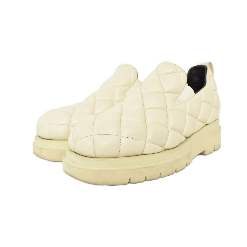 【中古】ボッテガヴェネタ BOTTEGA VENETA キルティング スリッポン スニーカー 41 アイボリー メンズ 【ベクトル 古着】 260704ブランドボッテガヴェネタ BOTTEGA VENETA表記サイズ41実寸サイズ最大幅：1...