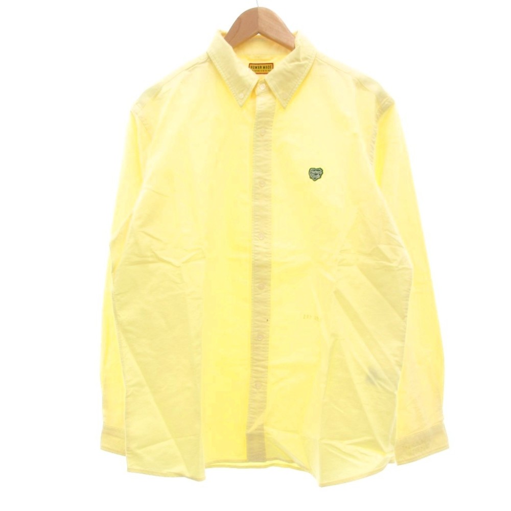 【中古】ヒューマンメイド HUMAN MADE Oxford BD Shirt オックスフォード BD シャツ XL 黄 イエロー HM29SH010 /UO ■GY18 メンズ レディース 【ベクトル 古着】 260308ブランドヒューマ...