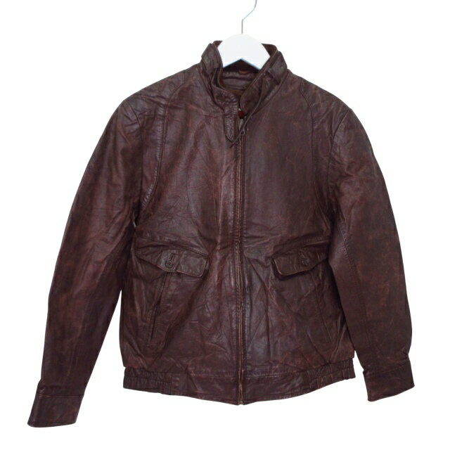 【中古】ヴィンテージ VINTAGE パラレル・ターンズ Parallel Turns 長袖 レザージャケット フライトジャケット Lサイズ相当 ボルドー系 ?35551 0222 メンズ 【ベクトル 古着】 260222ブランドヴィンテー...