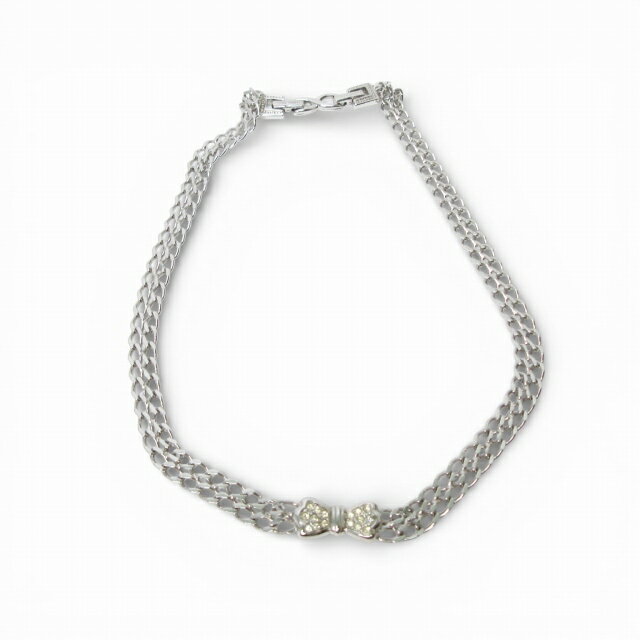 【中古】ニナリッチ NINA RICCI 美品 ネックレス チョーカー アクセサリー ラインストーン シルバーカラー k36371 レディース 【ベクトル 古着】 260403ブランドニナリッチ NINA RICCI実寸サイズチェーンの長さ...