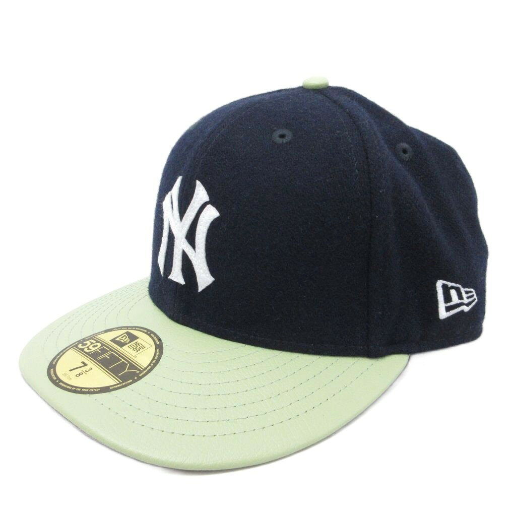 【中古】ニューエラ NEW ERA 美品 59FIFTY Powered by GORO NAKATSUGAWA キャップ 帽子 NY ロゴ刺繍 7 3/8 紺 ネイビー メンズ 【ベクトル 古着】 260107ブランドニューエラ NEW ...