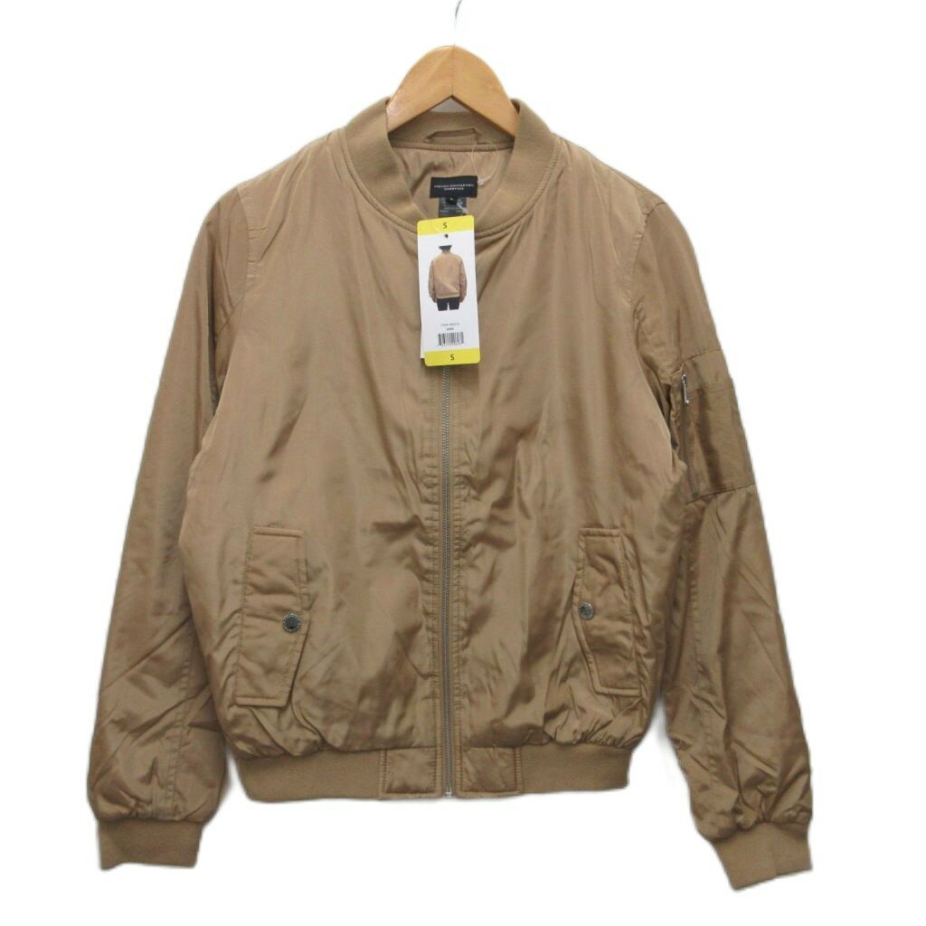 【中古】未使用品 フレンチコネクション FRENCH CONNECTION タグ付き MA-1 ジャケット ブルゾン S キャメル ■IBO91 メンズ 【ベクトル 古着】 260312ブランドフレンチコネクション FRENCH CONNE...
