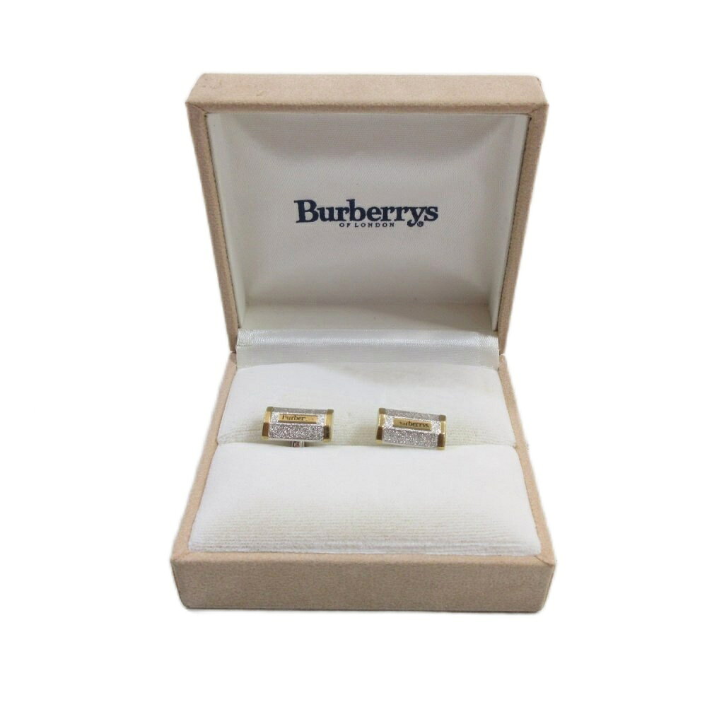 【中古】バーバリーズ Burberrys ヴィンテージ カフス シルバーカラー 銀色 ロゴ印字/HW ■GY99 メンズ 【ベクトル 古着】 260424ブランドバーバリーズ Burberrys実寸サイズカフス：2cm　ピンズ：2cm　色シ...