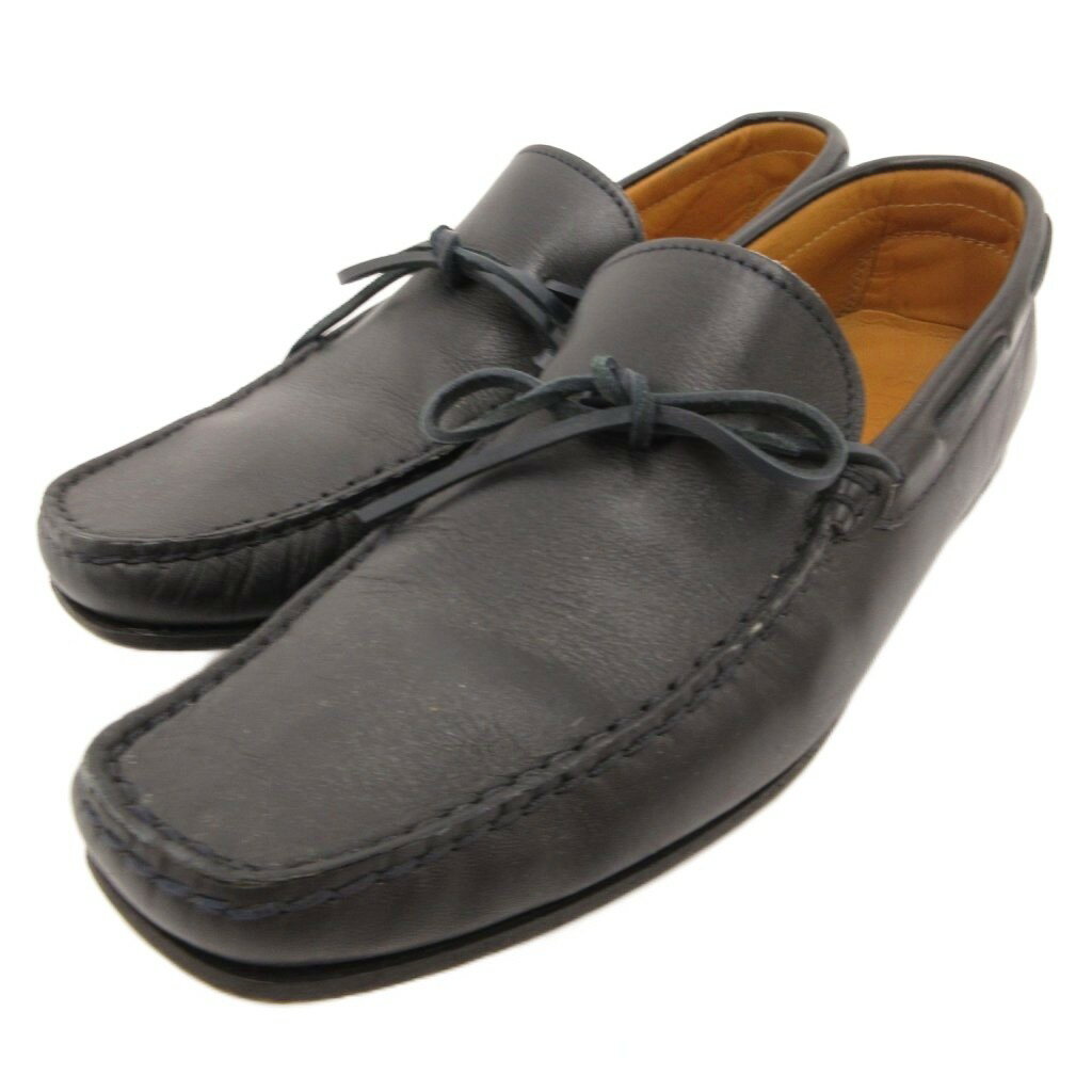 【中古】ストックトン STOKTON ローファー モカシン デッキシューズ レザー 42 濃紺 ダークネイビー /JS メンズ 【ベクトル 古着】 260518ブランドストックトン STOKTON表記サイズ42実寸サイズヒールの高さ：3cm...