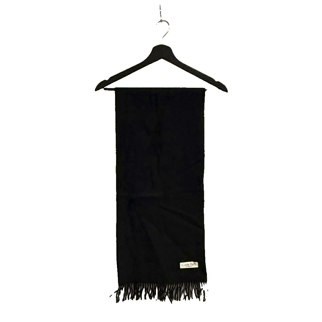 【中古】カルバンクライン CALVIN KLEIN マフラー 黒 ブラック ■GY99 レディース 【ベクトル 古着】 260323ブランドカルバンクライン CALVIN KLEIN表記サイズ実寸サイズご参照ください。実寸サイズ全長（フリン...