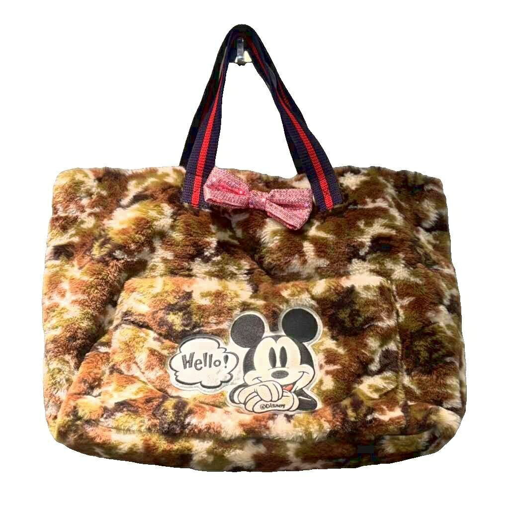 【中古】サマンサベガ Samantha Vega × Disney トートバッグ ファー リボン カーキ ■GY99 レディース 【ベクトル 古着】 260427ブランドサマンサベガ Samantha Vega実寸サイズ持ち手の長さ：45c...