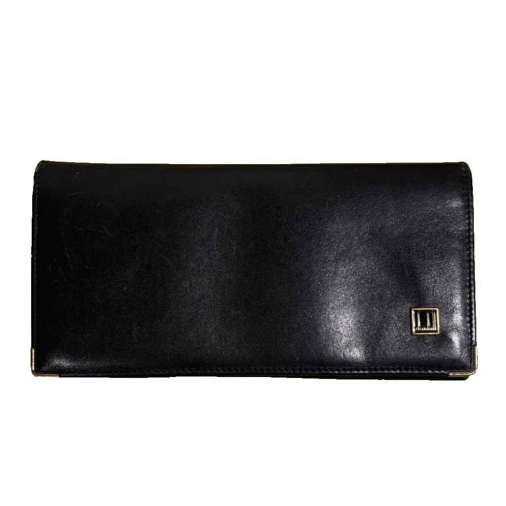 【中古】ダンヒル dunhill 長財布 フラップ レザー 黒 ブラック メンズ 【ベクトル 古着】 260523ブランドダンヒル dunhill実寸サイズヨコ：19cm　タテ：9cm　マチ：1.2cm　　色黒 ブラック 状態・生地のへたり...