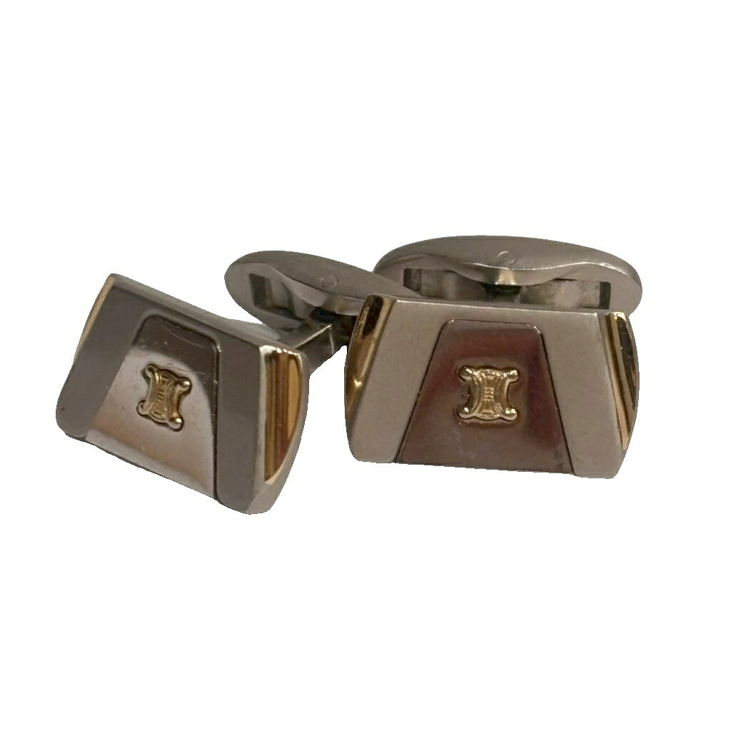 【中古】セリーヌ CELINE カフス トリオンフ シルバーカラー ■GY99 メンズ 【ベクトル 古着】 260607ブランドセリーヌ CELINE実寸サイズ全長 約2cm　色シルバーカラー状態・表面に小傷があります。 その他に目立ったダ...