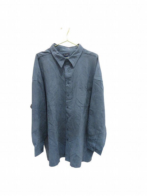 【中古】SADDLEBRED シャツ 長袖SADDLEBREDグレー メンズ 【ベクトル 古着】 260605ブランドSADDLEBRED表記サイズ4X実寸サイズ肩幅：74cm　身幅：77cm　着丈：86cm　袖丈：55.5cm　　素材ポリ...