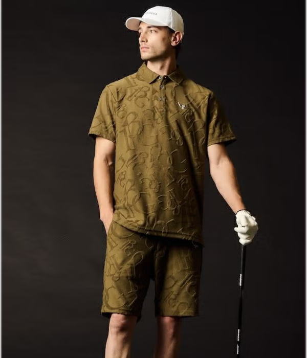 1PIU1UGUALE3 113 GOLF 113G PILE POLO ウノピゥウノウグァーレトレ ゴルフ ウノピュ メンズ パイルポロ ポロシャツ KAHKI カーキ【GRT275-GCU005】 1PIU1UGUALE3 GOLF 日...
