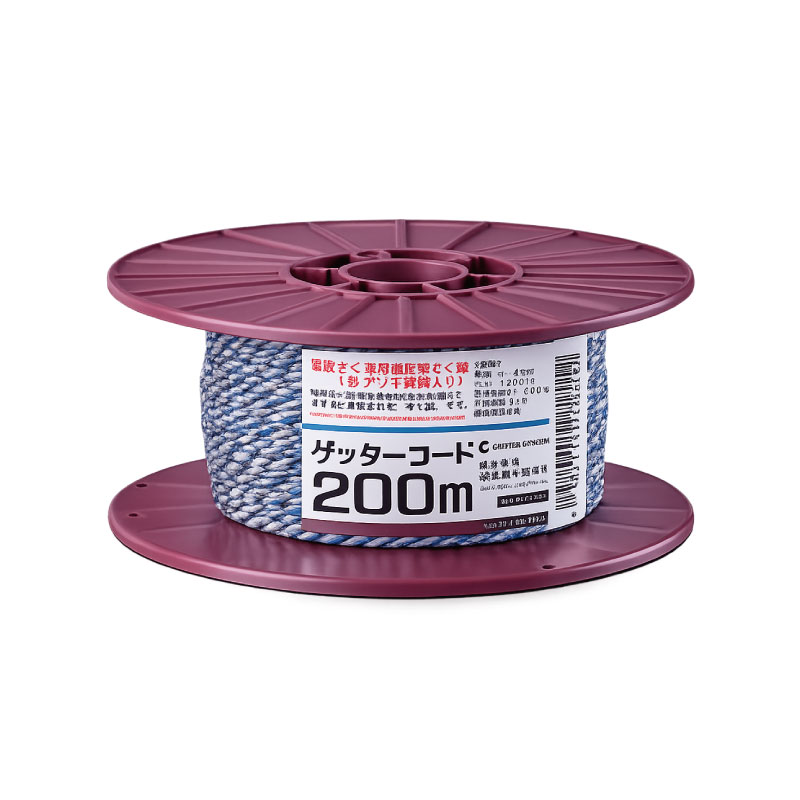 ●直径：約2.5mm 化学繊維に金属線とメッキ銅線をより合わせた線で通電性もよく耐久性もあります。ロープ状なので、設置や撤去がとっても簡単です。電気さく線コード。　