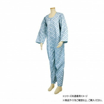 一人では開けにくい、タッチホックを使用した綿100%の介護用パジャマです。服脱ぎやおむついじりなどを防ぐ、一人では開けにくい構造のホックを採用しました。サイズ身丈146×身幅58×袖丈71cm個装サイズ：40×24.4×3.8cm重量個装重...