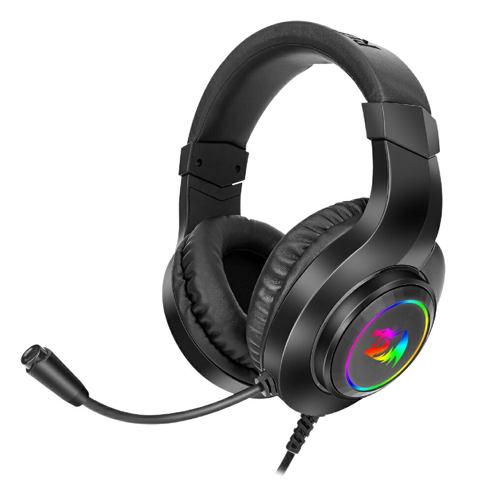 REDRAGON RGB ゲーミングヘッドセット HYLAS H260B クリスタルクリアな高音質と快適な装着感を実現 特徴: クリスタルクリアステレオサウンド110dBの感度を持つ50mm径ダイナミック型ネオジム製ドライバーユニットによる...