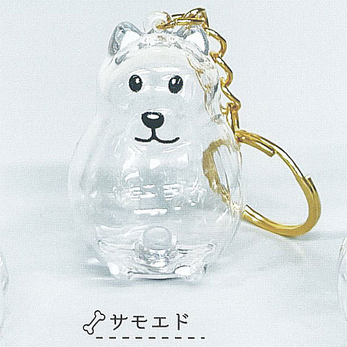レインボー 300円カプセル自販機商品の単品販売です。どこでも一緒 愛犬 もふだま キーホルダー Vol 2 より【サモエド】です。■サイズ：約4.5cm■商品は新品ですが、カプセルは付きません。　付属のミニブック（説明書）は付きますが、　...
