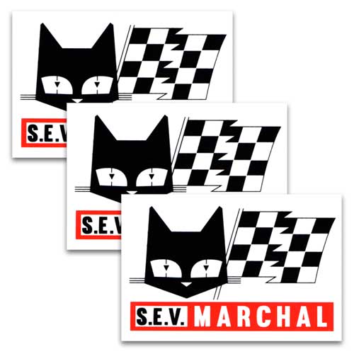 アメリカンなデザインで人気のステッカーシリーズ！ ステッカーチューンに最適なサイズ感です！ 猫のマークでおなじみ、人気のステッカー！ 自動車、バイク用のランプブランドとして有名なMARCHAL社ステッカーです。 柄タイプ：#41　MARCH...