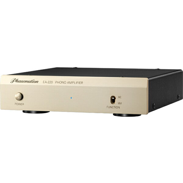Phasemation　EA-220　2023年5月中旬発売商品 主な特長 フロントパネルを一新しエレガントで強靭なシャーシ構造 フロントは8mm厚スラントアルミパネルを新規に製作し、EA-1200/EA-550のエレガントなデザインを踏襲...