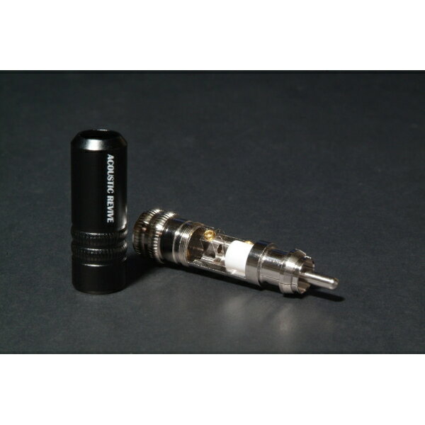 アコースティックリバイブ（関口機械販売株式会社）　RUR-1 RCA-1.0PAに使用しているプラグ。 銀＋ロジウムメッキ、-196℃超低温処理、制振処理など、 すべての妥協を排した製品です。