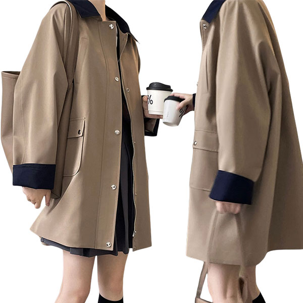 ★とろみ感あるしっとりなめらかな生地が上品なトレンチコート。 ★薄めで軽やかなので春先や秋口にもさらっと着やすい ★ストンっと落ちたシルエットが女性らしくカジュアルにもオフィスコーデにも合わせやすい♪ メーカー希望小売価格はメーカーカタログ...