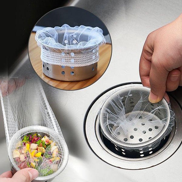 素材：プラスチック ●水をスイスイ通しスッキリ切ることができます。 ●水切れが良く小さなゴミも逃さない高性能、環境に良く生ゴミの減量にもつながります。 ●伸縮自在のストッキング素材なので各メーカーのどのタイプの浅型排水口にセットしやすく使い...
