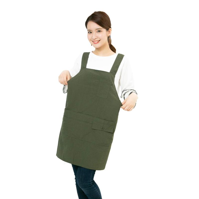 エプロン おしゃれ 女性用 メンズ 保育士 カフェエプロン H型