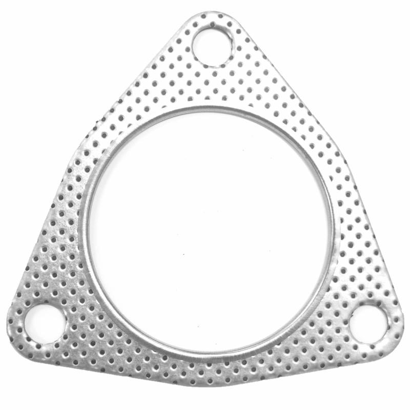 マフラーガスケット 1枚入り 三角 φ76 ピッチ 103mm ターボガスケット 排気ガスケット フランジガスケット 金属リング セラミック マフラーガスケット マフラーオートバイ用 エンジン カバー【商品仕樣】●製品名 : 三角マフラーガ...