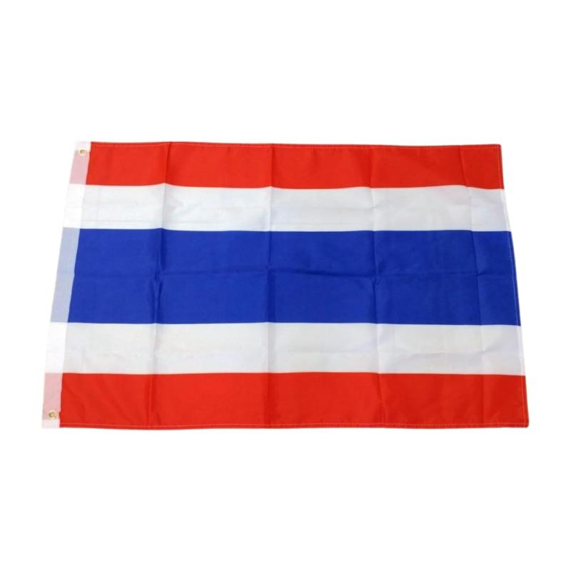 [F NODE] タイ国旗 大型フラッグ 95X60cm トン・トライロング 5号サイズ Thailand 三色旗 意味 色 由来 似てる 昔 タイランド 象 タイ 国旗 旗 コスタリカ 泰 応援 歓迎 観戦 スポーツ サッカーサイズ：5号...