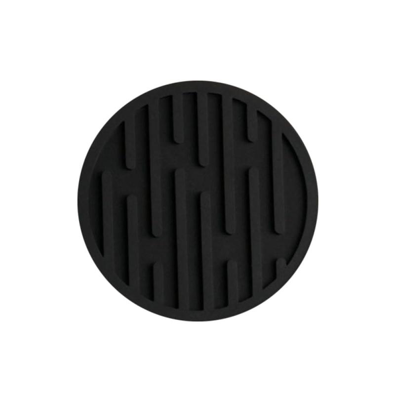 Cheftick コースター 丸型 黒1シンプルなデザインで使いやすい立体型コースター。