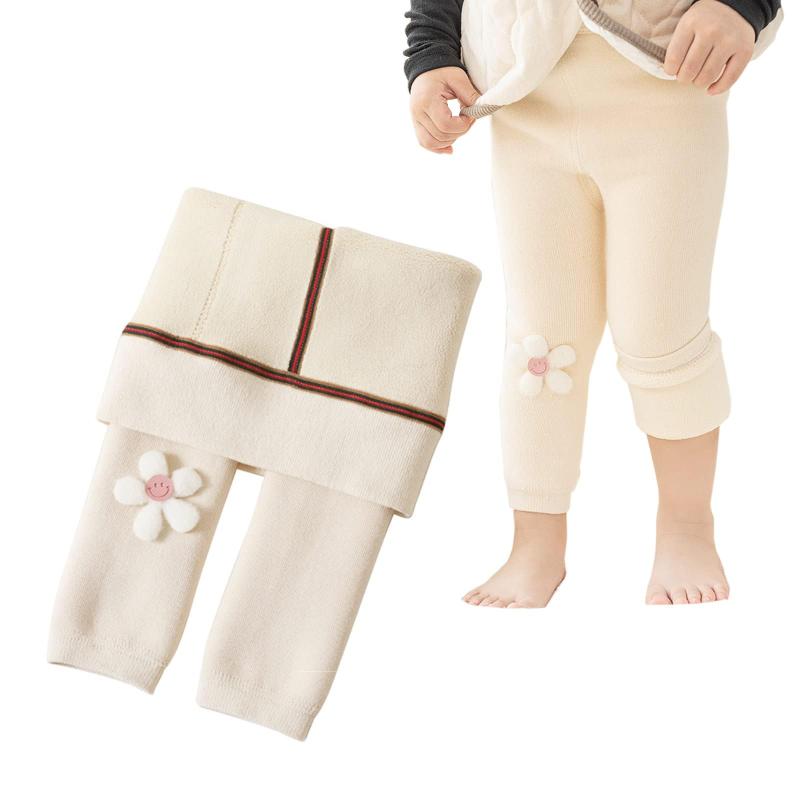 KALAVIKA ベビー レギンス キッズ パンツ 伸縮性 長ズボン 冬 裏起毛 暖かい 防寒対策 かわいい 赤ちゃん 女の子 男の子 0-4歳 出産祝い