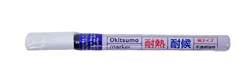 okitsumo オキツモ 耐熱耐候マーカー細タイプ ブルー熱処理工業、各種熱実験、生産現場でのマーキングに最適