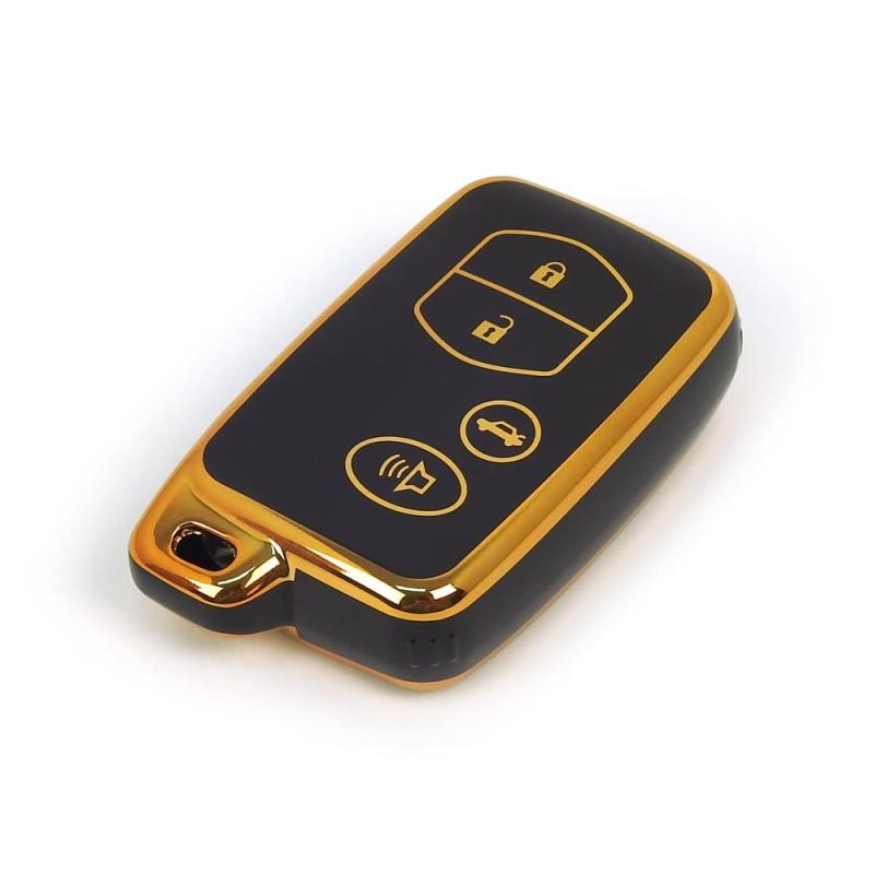 Provare TOYOTA アクア ヴィッツ カローラ プリウス クラウン マークX 　スマートキー用　ケース カバー 4ボタンアクア・86・マークX・SAI・プリウス 30系・40系プリウスα ・プリウスPHV ・カローラ・カローラフィ...