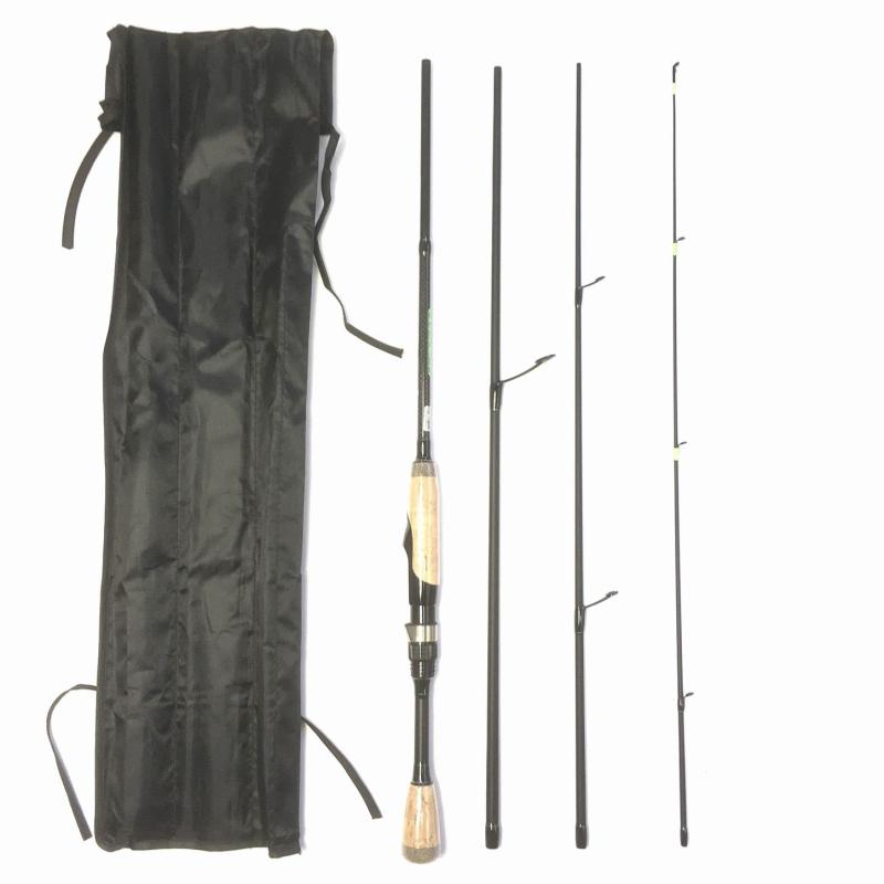 6.4ft(1.96m) 7ft(2.1m)スピニングパックロッド4ピース(UL) トラウトロッド トラベルロッド 岩魚 山女 ニジマス エリアトラウト スピニングロッド ウルトラライト モバイルロッド トラウトルアー WF-QVIX-R68M