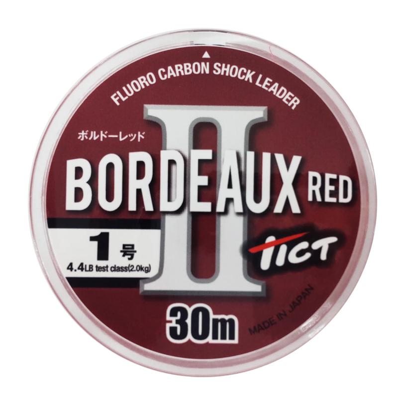 ティクト（TICT）ボルドーレッドII30m 1．0号（4．4lb）カラー：ボルドーレッドサイズ：1.0号（4.4lb）巻き数：30mフロロカーボンラインライトゲーム用ショックリーダー
